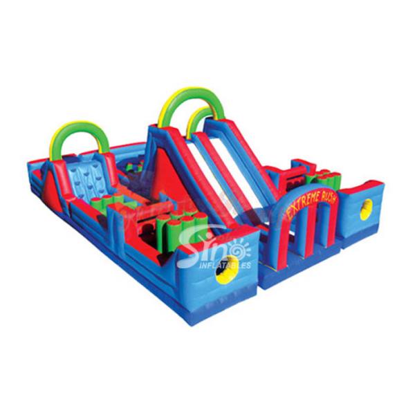 Quality Outdoor Kids Commercial Inflatable Obstacle Course For Inflatable Playground Equipment for sale