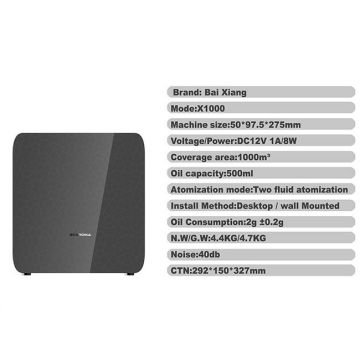 Quality Aroma Perfume Diffuser Machine X1000 Hotel Scent Diffuser Electric for sale