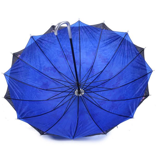 Quality Minimalism Style 16K 23inch Double Layer Straight Umbrella for All in 1 for sale