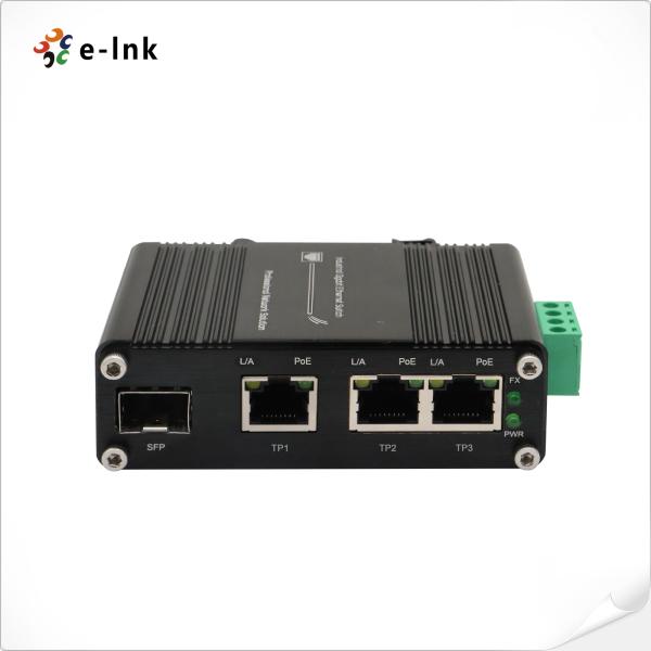 Quality Solar-Powered Industrial PoE Switch with Wide Temp and Voltage Booster DIN Rail for sale