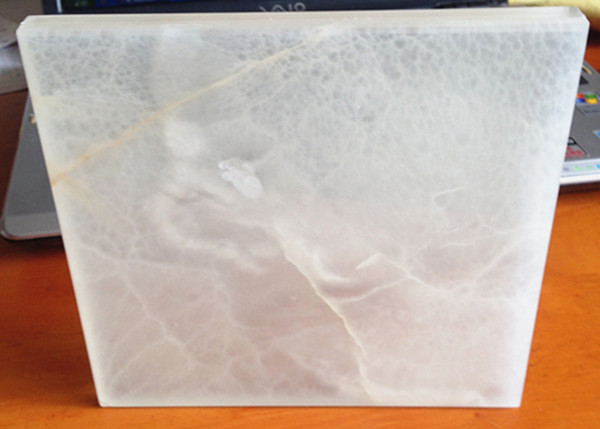 Quality SGS Bacstone Glass Panel With 1-2mm Thin Natural Stone for sale