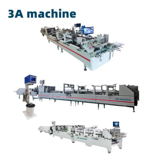 Quality Folder Gluer Machine for Corrugated Carton Cardboard Box 4.5kw PLC Core Components for sale