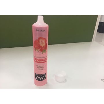 Quality 130g Transparent Plastic Barrier Laminated Toothpaste Tube With Smooth Screw for sale