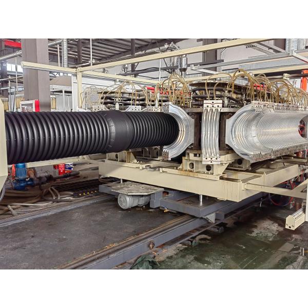 Quality Polythene Single Or Double Wall Corrugated Pipe Production Line for sale