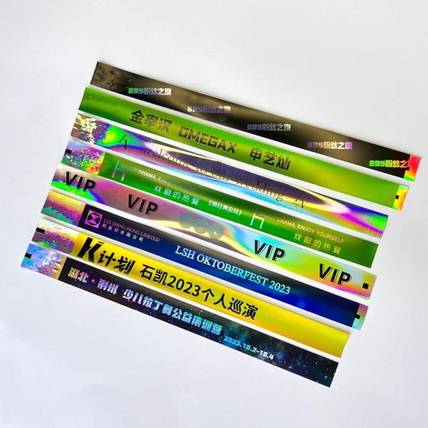 Quality Water Resistant Festival Tyvek Wristbands , Disposable Printable Paper for sale