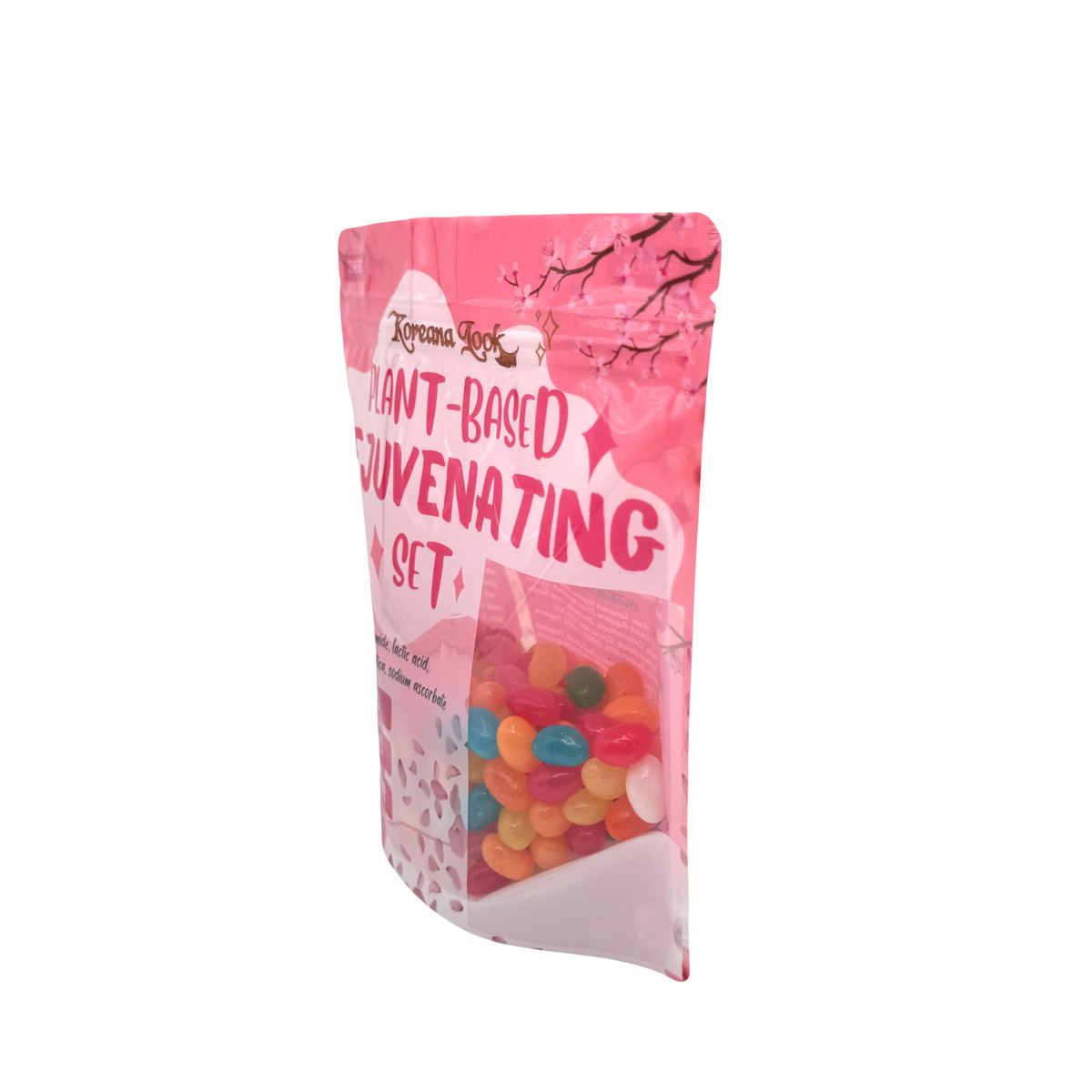 Quality Customized Plastic Digital Printed Resealable Stand Up Pouches with Clear Window for sale