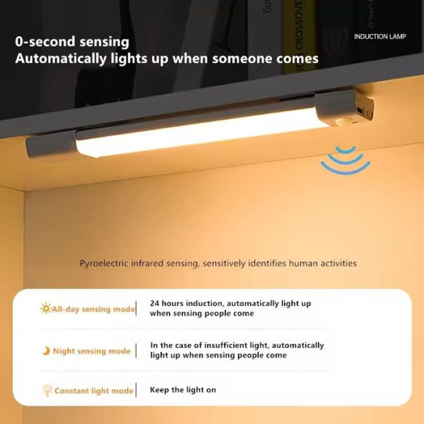 Quality 120 Degrees Angle Abs Magnetic Motion Sensor Light With Adjustable Brightness for sale