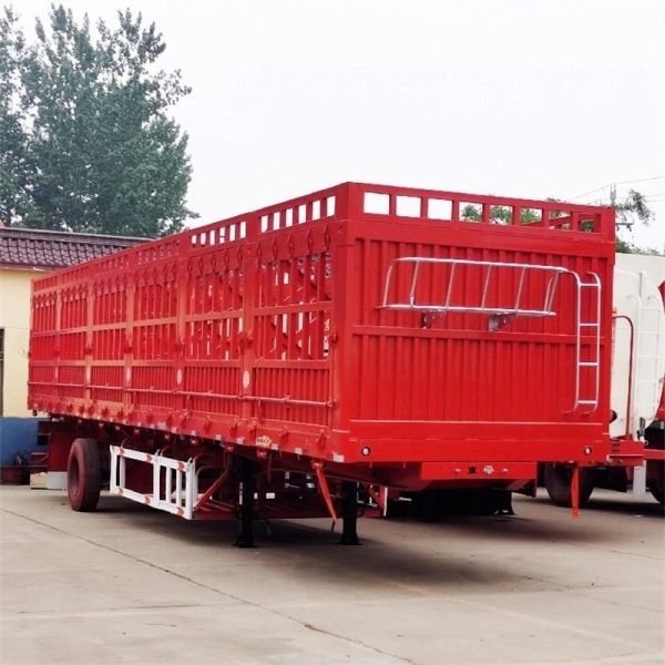 Quality 3 Axle Fence Drop Side Board Sidewall Trailer Cargo Semi-Trailer with Customization for sale