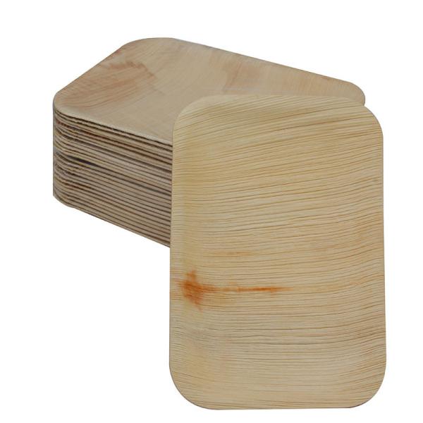 Quality OEM Biodegradable Palm Leaf Plates With Laminated Packing for sale