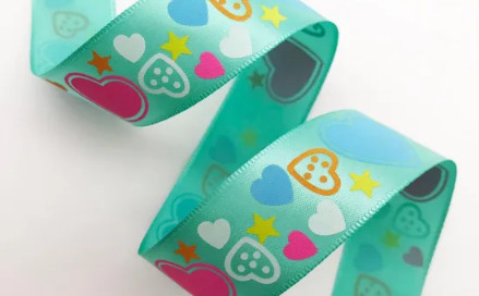 Quality Customized Print Satin Grosgrain Ribbon with Logo For Wrapping Decoration for sale