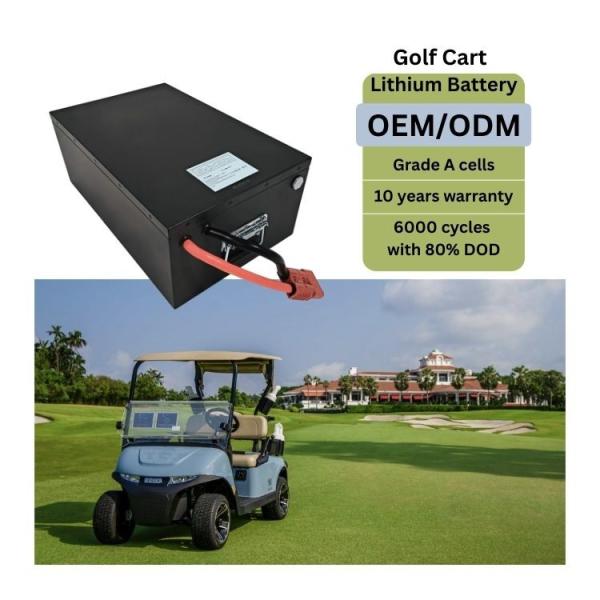 Quality Custom Made Golf Cart Lithium Battery Pack 48V160AH With Anderson Socket for sale