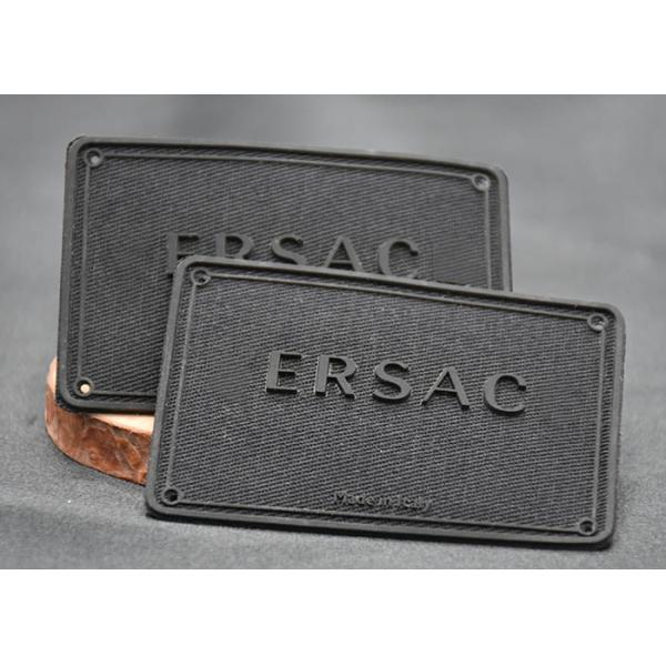 Quality Twill Woven Fabric Heat Transfer Labels Customised With Printed Silicone Logos for sale