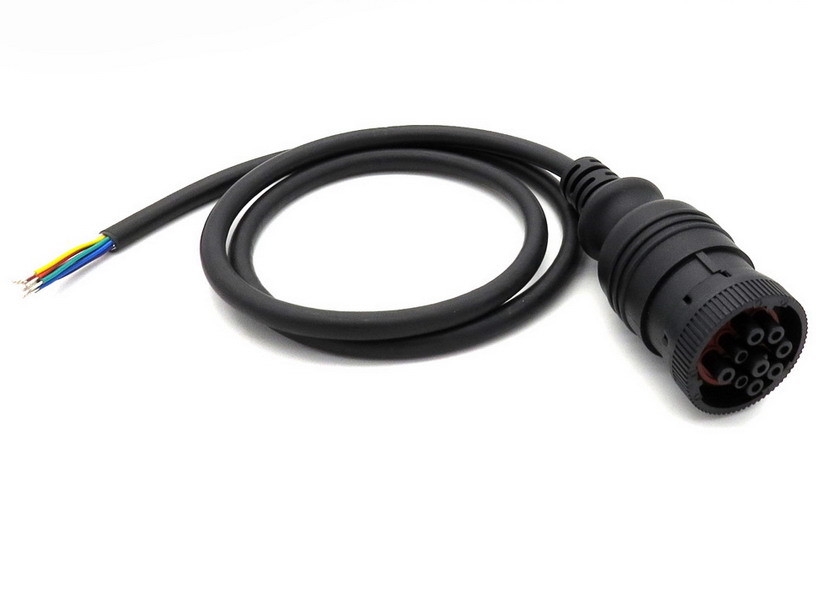 Quality Black Type 1 J1939 Deutsch 9-Pin Female to Open End CAN Bus Cable for sale