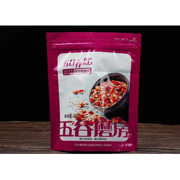Quality Oatmeal Food Custom Food Packaging Bags / Plastic Bag For Food Packaging Eight Sides Seal for sale