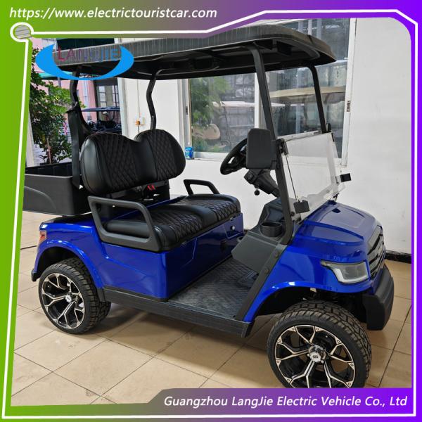 Quality White 48v Battery Golf Cart , Two Passenger Club Car Golf Cars Accelerator for sale