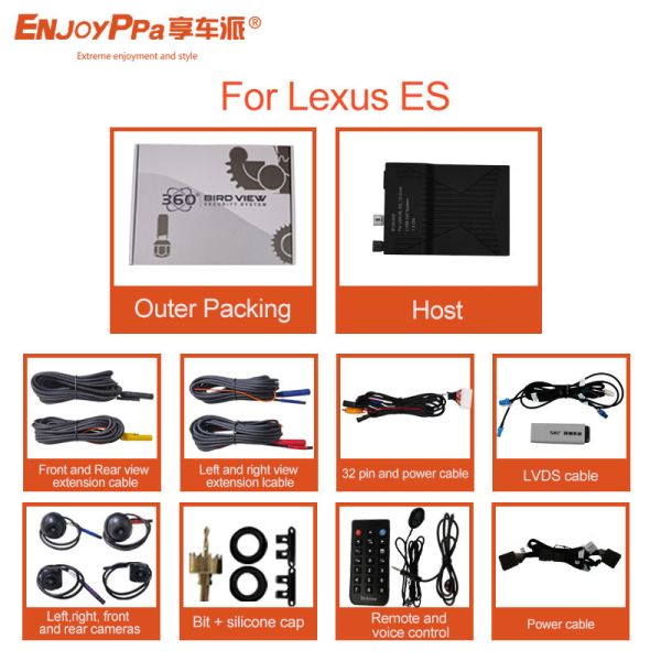 Quality HD 1080P Night Vision 360 Car Camera Systems For Lexus ES Easy Installation for sale
