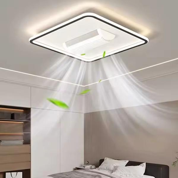 Quality Wholesale factory Modern Luxury Decorate Room or Hotel Ceiling Fan Light Recessed Smart LED Ceiling Fan Lamp With Remote Control for sale