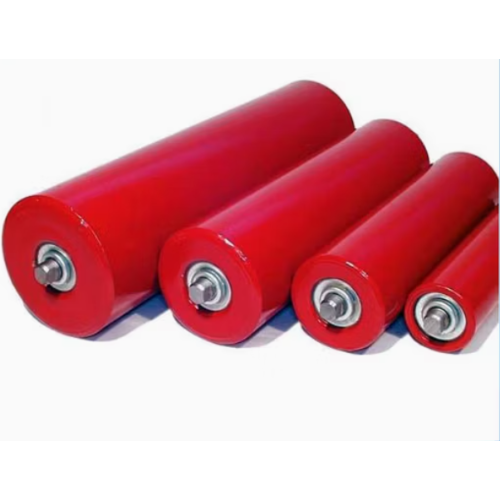 Quality Industrial Rubber Conveyor Belt Roller with Zinc Plated Surface for sale