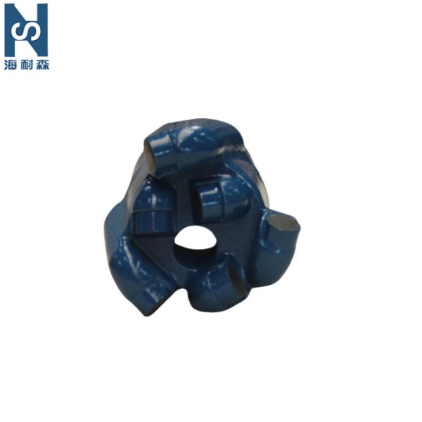 Quality 3 Inch Flat Steel Body PDC Bit 7 Blade Button Bits Rock Drilling for sale