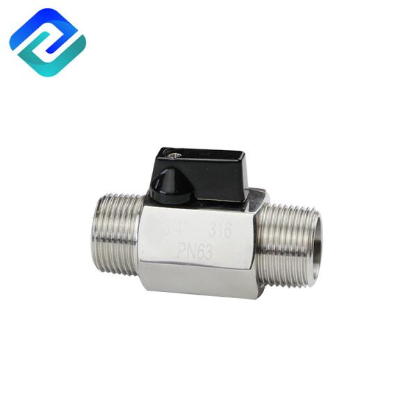 Quality PN63 SS Mini Ball Valve 1 Inch Threaded Ball Valve NPT Male for sale