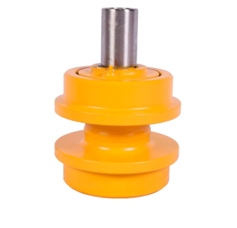 Quality Yellow D8R Bulldozer Carrier Roller With Heat Treatment OEM/ODM for sale