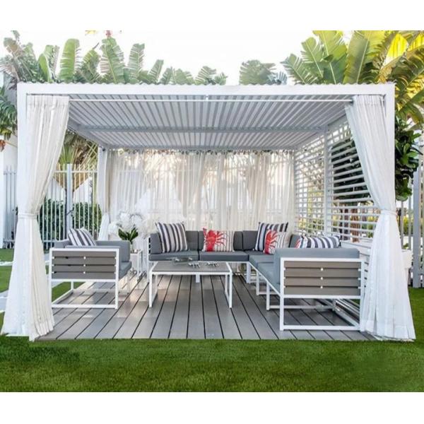 Quality Aluminum Retractable Pergola Villa Garden Landscape Leisure Shade Pergola for sale
