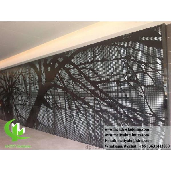 Quality Peforation Metal Cladding Aluminum Facade Hollow Sheet Metal for sale