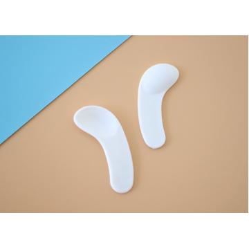 Quality White 33.5mm Plastic Cosmetic Spoon Makeup Spatula for sale