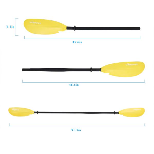 Quality Aluminum Kayak Paddle for Water Sports Customized Design and Combo Set Offered for sale