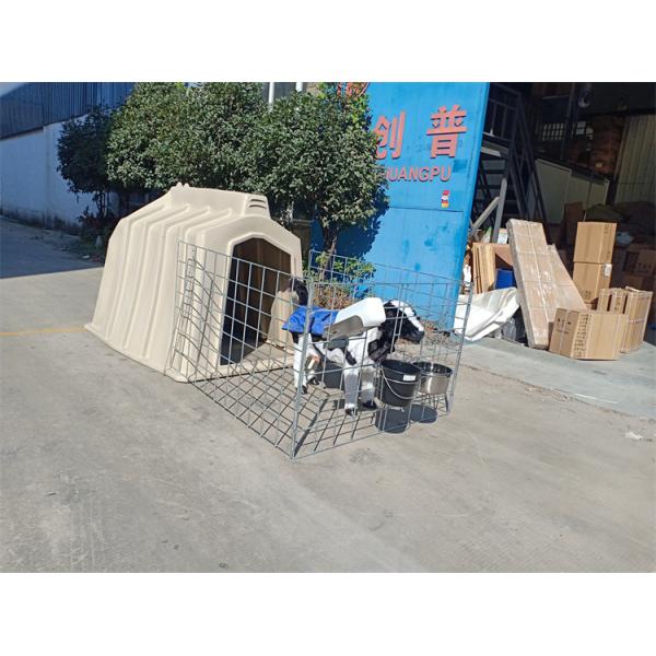Quality PE Material House Isolation Room Calf Shelters Plastic Calf Hutch 2200 * 1500 * 1550 mm for sale