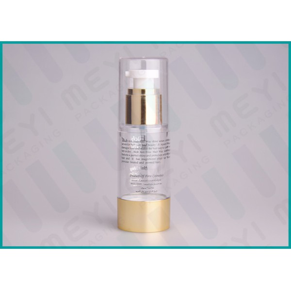 Quality Plastic Airless Pump Cosmetic Packaging , Various Volumes Foundation Pump Bottle for sale