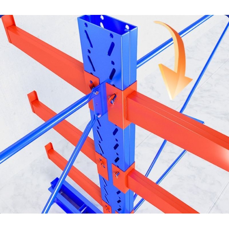Cantilever racking system configuration and structural details