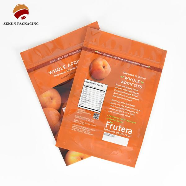 Quality CMYK Printing Food Packaging Bags Nut Packaging Pouch Puncture Resistant for sale
