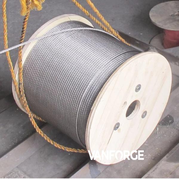 Quality 7x19 Construction Stainless Steel Wire Rope Pressure Resistance Extremely for sale