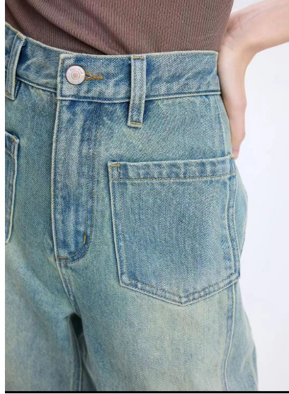 Quality Loose-fit wide-leg design with mid-high waist for sale