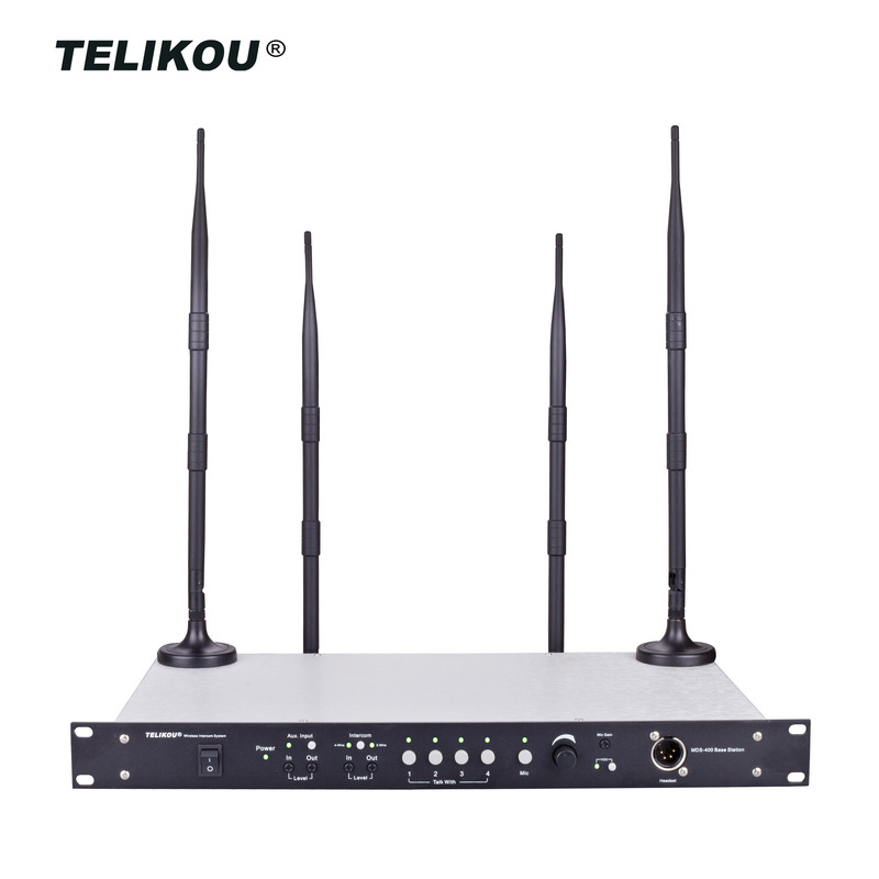 Telikou good quality wireless intercom system MDS-400 WIRELESS BASE STATION  broadcast equipment