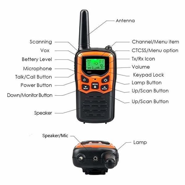 Quality 400-470mhz Handheld PMR 446 Walkie Talkie with Flashlight Stay Connected for sale