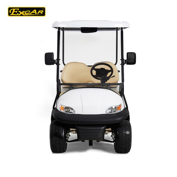 Quality 48V lithium Battery Powered Electric Golf Car EXCAR A1S2+2 White for sale