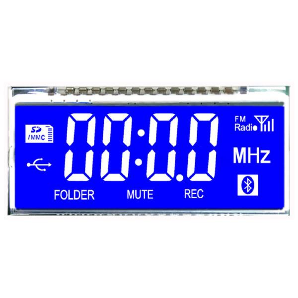 Quality Custom Segment LCD Display Fully Customizable TN Transmissive Positive Wide Temp for sale