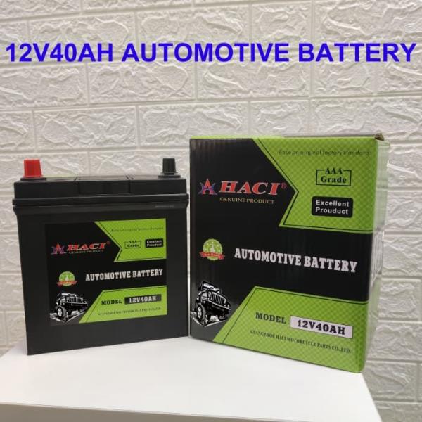 Quality Black Motorcycle Battery 12V 40Ah Lead Acid Battery A Grade for sale