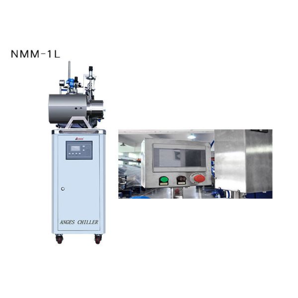 Horizontal 2.2KW Laboratory Bead Mill 150KG NMM-1L PLC control system ...
