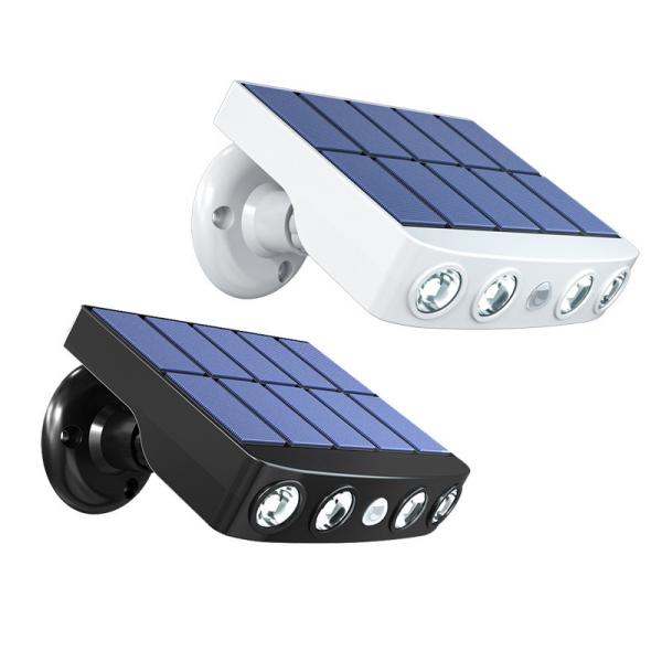 Quality Adjustable Security 600lm 120degree Solar Motion Sensor Wall Light PC+ABS for sale