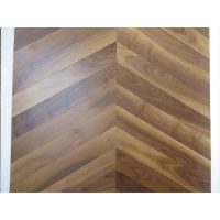 Quality American Walnut Chevron Parquet Flooring For Residential Customized Size for sale