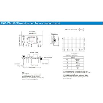 Quality LS05-15B05SS LS05 5W Power AC DC Converter Power module power supply Electronics for sale