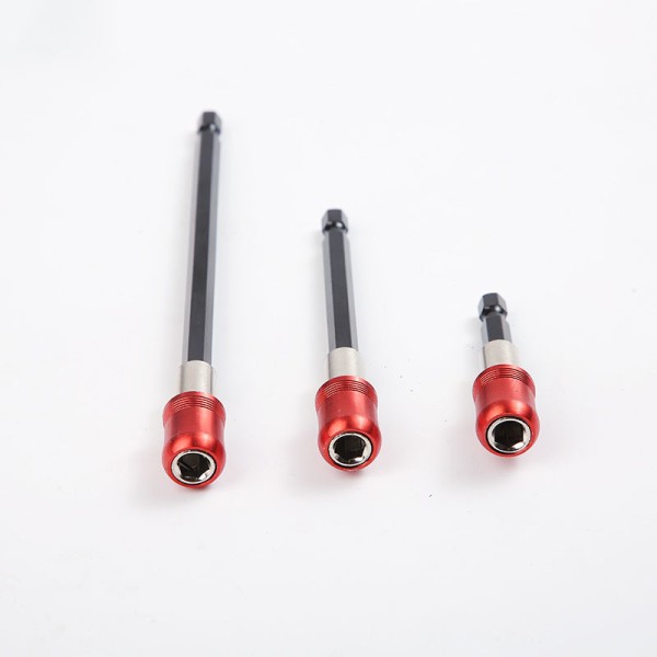 Quality 300mm CR40 Black Electrophoretic Paint Magnetic Release Drill Bit Extension Set for sale