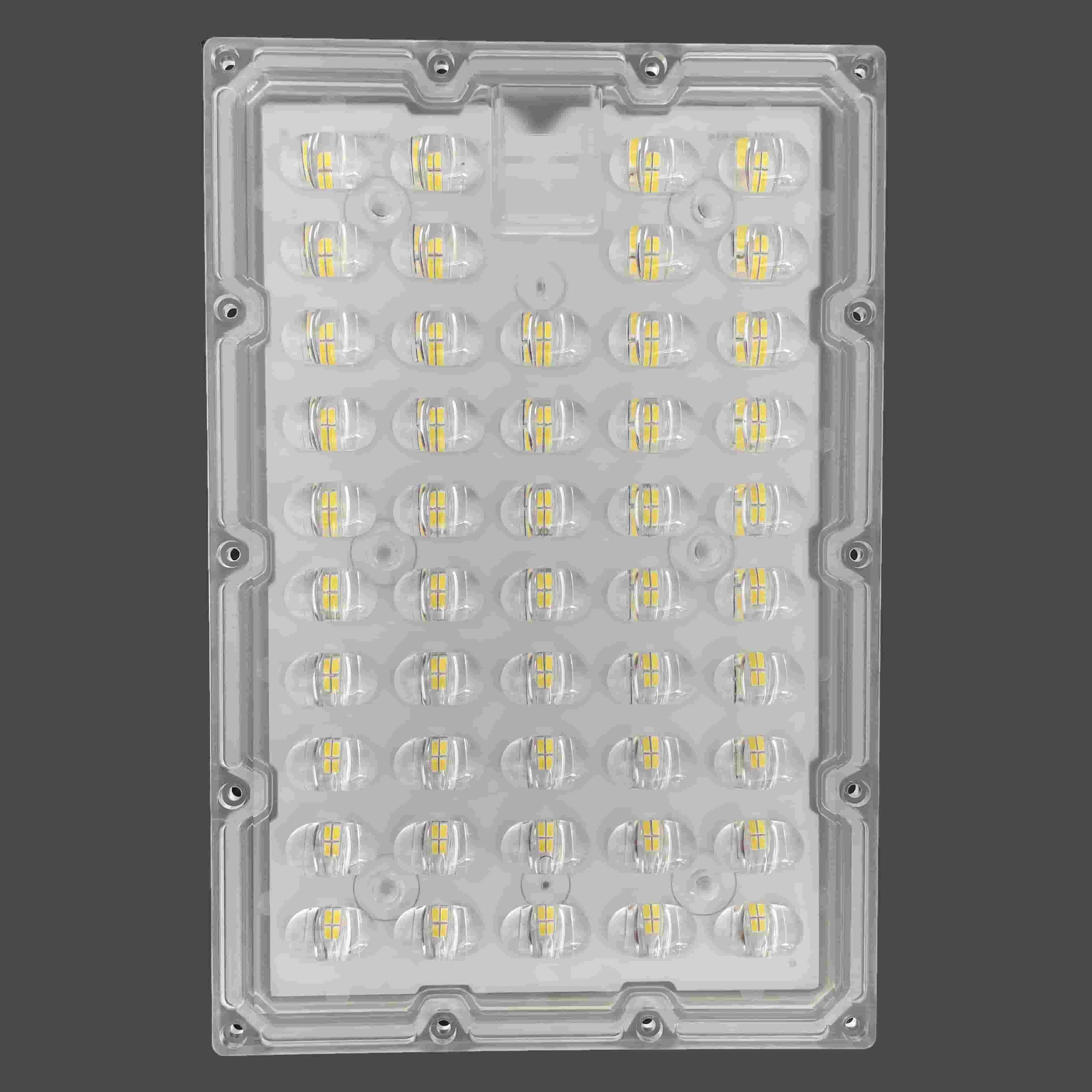 Quality 150W SMD 3030 LED PCB Board with TYPE2-M Beam Angle Lens for Light Module for sale