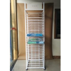 Quality Brochure Paper Sorting Rack RAL Color Supermarket Display Racks 40kg Capcacity for sale