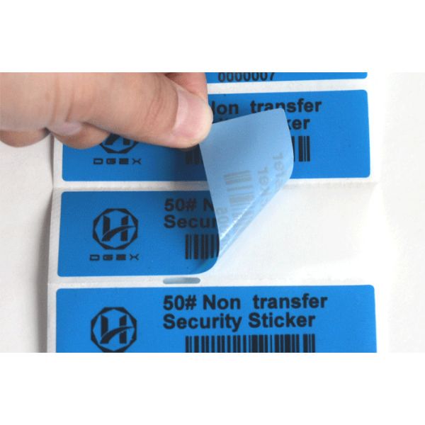Quality Dark Object Non Residue Security Labels / Anti Tampering Tape Full Color for sale