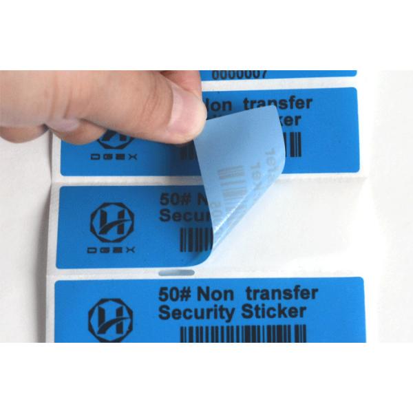 Quality Dark Object Non Residue Security Labels / Anti Tampering Tape Full Color for sale