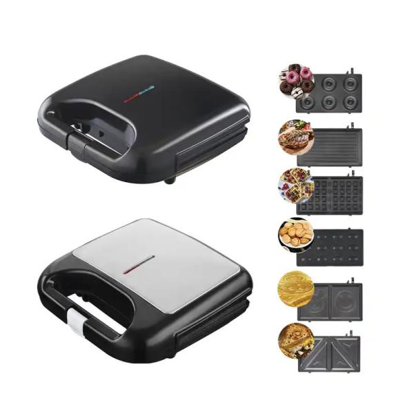 Quality 2 Slice Sandwich Maker Machine Stainless Steel Waffle Grill Plates for sale